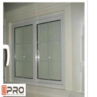 China America Style Aluminum Single Tempered Glass Windows And Door Anti - Aging safety sliding window Sliding window opener for sale