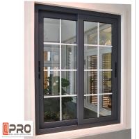 China Residential Aluminum Sliding Glass Windows / Sliding House Windows aluminum window frame slide tempered glass sliding for sale