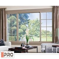 China Thermal Break Aluminum Sliding Windows With Double Glass Eco Friendly SLIDING WINDOW GRILL sliding side window nigeria for sale