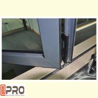 China Accordion Folding Window Doors / Aluminium Folding Window Dust Resistance balcony folding window hardware folding window for sale