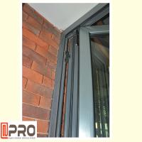 China Accordion Folding Window Doors / Aluminium Folding Window Dust Resistance balcony folding window hardware folding window for sale