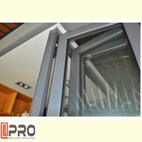 China Soundproof Aluminum Bifold Windows With Retractable Or Invisible Fly Screen commercial bi fold door corner bi fold door for sale