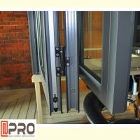 China Soundproof Aluminum Bifold Windows With Retractable Or Invisible Fly Screen commercial bi fold door corner bi fold door for sale