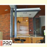 China Anti Aging Aluminium Folding Windows , Outdoor Horizontal Folding Windows lowes bi fold door Bi folding exterior doors for sale