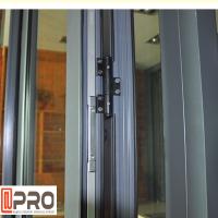 China Anti Aging Aluminium Folding Windows , Outdoor Horizontal Folding Windows lowes bi fold door Bi folding exterior doors for sale