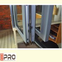 China Anti Aging Aluminium Folding Windows , Outdoor Horizontal Folding Windows lowes bi fold door Bi folding exterior doors for sale