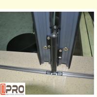 China Accordion Folding Window Doors / Aluminium Folding Window Dust Resistance balcony folding window hardware folding window for sale