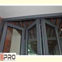 China Reflective Aluminum Glass Sliding Window / Horizontal Bifold Windows bi-fold aluminum door bi-folding windows for for sale