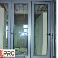 China Hurricane Proof Aluminum Bifold Windows For House Projects Customized Size frameless folding glass window bi-fold window for sale