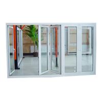 China House Aluminum Sliding Glass Window / Unbreakable Folding Sliding Doors folding window screen window glass folding fold for sale