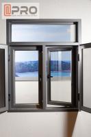 China Impact Resistant Swing Open Windows Float Glass Aluminium House Windows double casement windows casement aluminum for sale