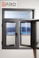 China Impact Resistant Swing Open Windows Float Glass Aluminium House Windows double casement windows casement aluminum for sale