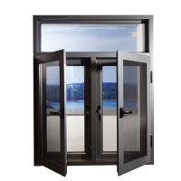 China Impact Resistant Swing Open Windows Float Glass Aluminium House Windows double casement windows casement aluminum for sale