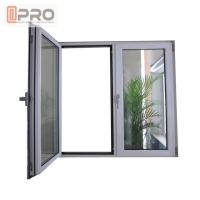 China Horizontal Aluminium Frame Casement Window , Double Panel French Casement Windows aluminum casement window price for sale