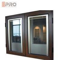China Outward / Inward Open Aluminum Casement Windows With Stainless Steel Security Mesh round casement window side casement for sale