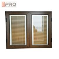 China Outward / Inward Open Aluminum Casement Windows With Stainless Steel Security Mesh round casement window side casement for sale