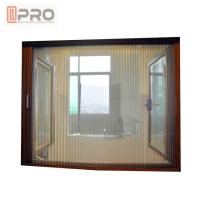 China Outward / Inward Open Aluminum Casement Windows With Stainless Steel Security Mesh round casement window side casement for sale