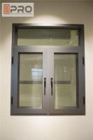 China Outward / Inward Open Aluminum Casement Windows With Stainless Steel Security Mesh round casement window side casement for sale