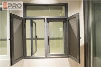 China Air Proof Aluminum Casement Windows With Security Screen Customized Color casement window philippine Casement wood for sale