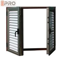 China Outward / Inward Open Aluminum Casement Windows With Stainless Steel Security Mesh round casement window side casement for sale