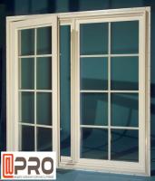 China Residential Push Out Casement Windows / Aluminium Pivoting Window With Grid Design white aluminium windows for sale