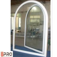 China Residential Push Out Casement Windows / Aluminium Pivoting Window With Grid Design white aluminium windows for sale