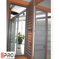 China Water - Proof Aluminium Flush Casement Windows Powder Coating Thickness 1.0-2.0mm modern casement windows for sale