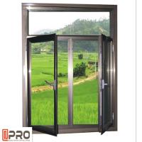 China Tempered Glass Aluminum Casement Windows With Mosquito Net / Modern Architectural Windows modern casement windows for sale