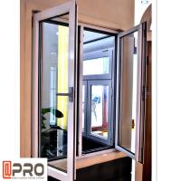 China Vertical Opening Pattern Aluminum Casement Windows With Security System CASEMENT ALUMINIUM WINDOWS casement door for sale