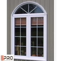 China Customize Horizontal Double Casement Windows / Aluminium Frame Glass Window nigeria casement window arch casement window for sale