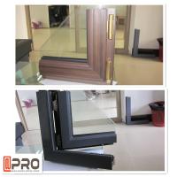 China Energy Efficient Customized Aluminum Casement Windows Double Glazed inward opening asement window with for sale