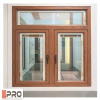 China Energy Efficient Customized Aluminum Casement Windows Double Glazed inward opening asement window with for sale