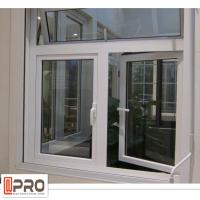 China Wind Proof Aluminum Casement Windows Vertical Opening Pattern For House Projects aluminium double glazed windows for sale