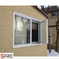 China Open Out Two Leaf Glass Aluminum Casement Windows / Powder Coated Swing Windows casement series CASEMENT HANDLE casement for sale