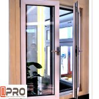 China Open Out Two Leaf Glass Aluminum Casement Windows / Powder Coated Swing Windows casement series CASEMENT HANDLE casement for sale