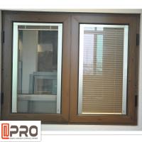 China Open Out Two Leaf Glass Aluminum Casement Windows / Powder Coated Swing Windows casement series CASEMENT HANDLE casement for sale