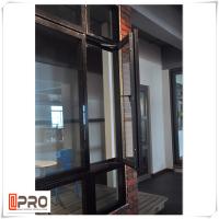China Wind Proof Aluminum Casement Windows Vertical Opening Pattern For House Projects aluminium double glazed windows for sale