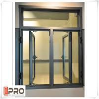 China Rainproof Aluminum Casement Windows Thermal Break Aluminium System Design double casement windows for sale