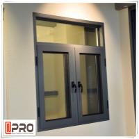 China Rainproof Aluminum Casement Windows Thermal Break Aluminium System Design double casement windows for sale