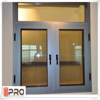 China Rainproof Aluminum Casement Windows Thermal Break Aluminium System Design double casement windows for sale
