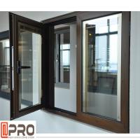 China Double Casement Aluminum Fabrication Windows For House Swing Open Style aluminum storm double casement windows for sale
