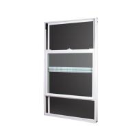 China White Glass Aluminum Sash Windows For Bathroom High Durability Easy Cleaning for sale