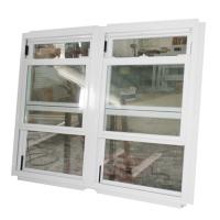 China White Glass Aluminum Sash Windows For Bathroom High Durability Easy Cleaning for sale