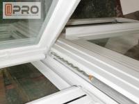 China Powder Coated Single Hung Window Custom Lift Up Hurricane Impact French Windows for sale