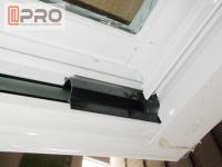 China Powder Coated Single Hung Window Custom Lift Up Hurricane Impact French Windows for sale
