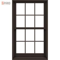 China Custom Lift Up Hurricane Impact French Windows / Small Size Top Hung Up Down Sliding Window for sale