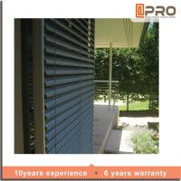 China Fixed Motorized Aluminium Sun Shade Louvres Frame Grills for sale