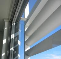 China Awning Sliding Acoustic Window Aluminium Sun Shade Louvres for sale