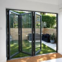 China Kitchen Custom Bi Fold Aluminum Folding Doors For Veranda for sale