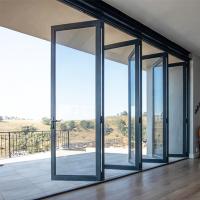 China Kitchen Custom Bi Fold Aluminum Folding Doors For Veranda for sale